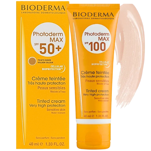 BLOQUEADOR SOLAR CON COLOR BIODERMA 100SPF CAJA AMARILLA | Cadeni